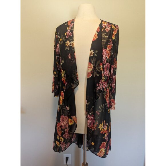 Zero 2 Eight | Tops | Zero 2 Eight Xl Sheer Mesh Duster Long Cardigan ...